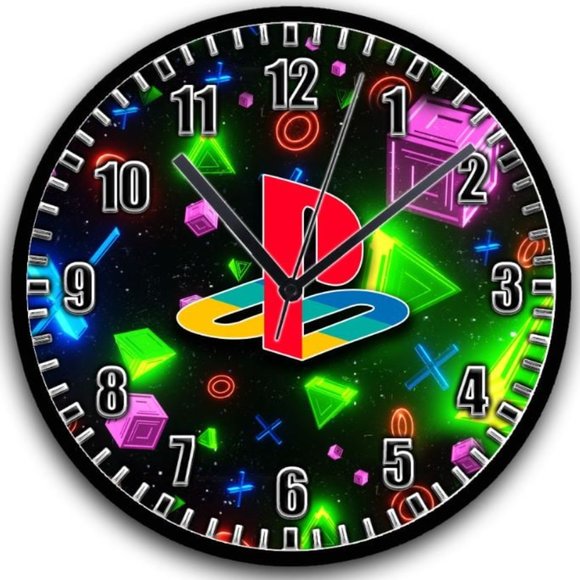 Clock | Wall Decor | Playstation Wall Clock Gaming Room Clock New ...